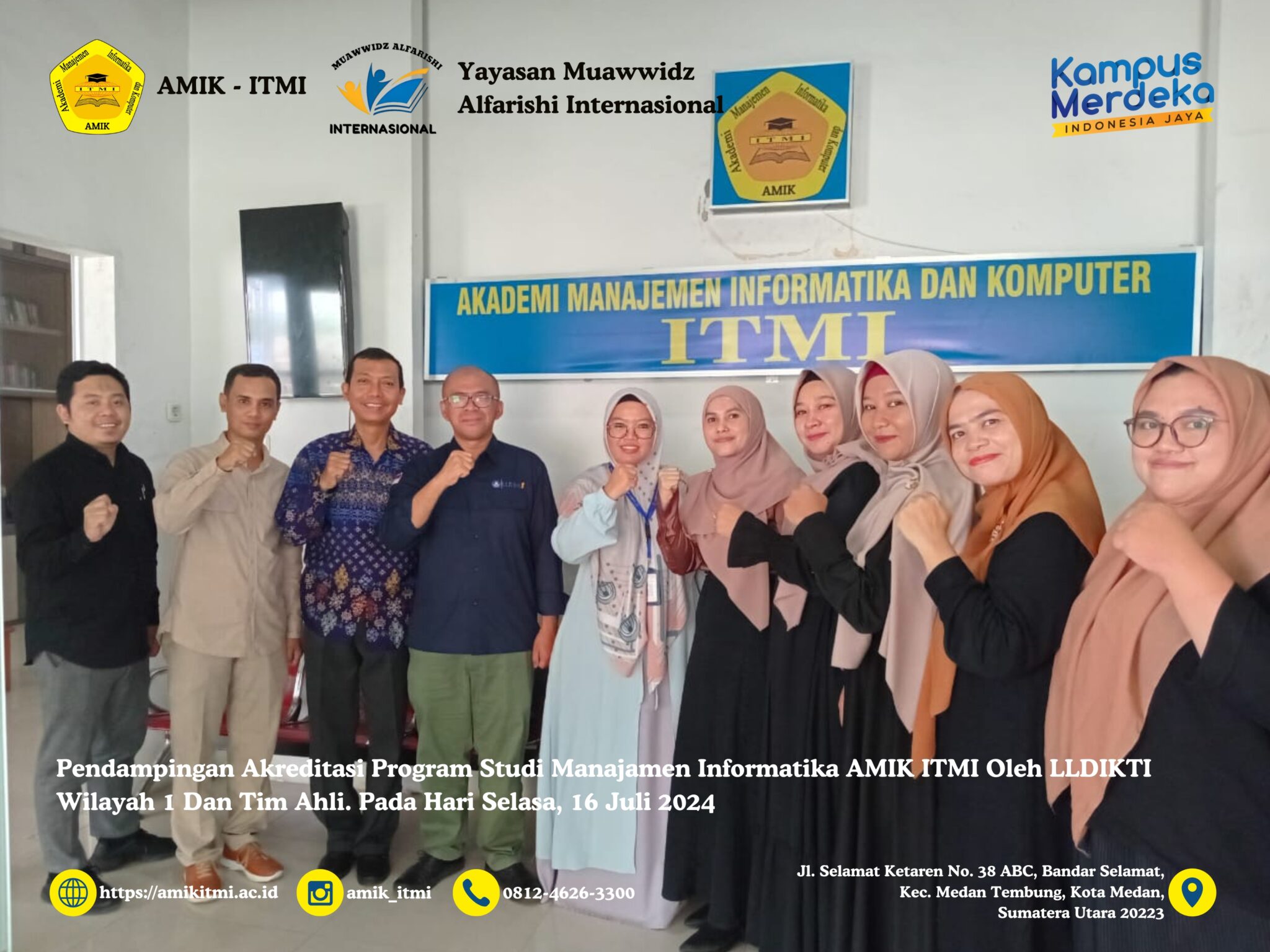 Pendampingan Akreditasi Program Studi Manajemen Informatika – AMIK ITMI